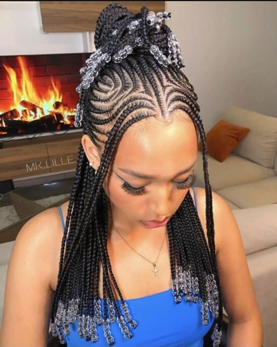 25 PHOTOS: Cornrow braid designs - Knotless braids styles - YKM Media