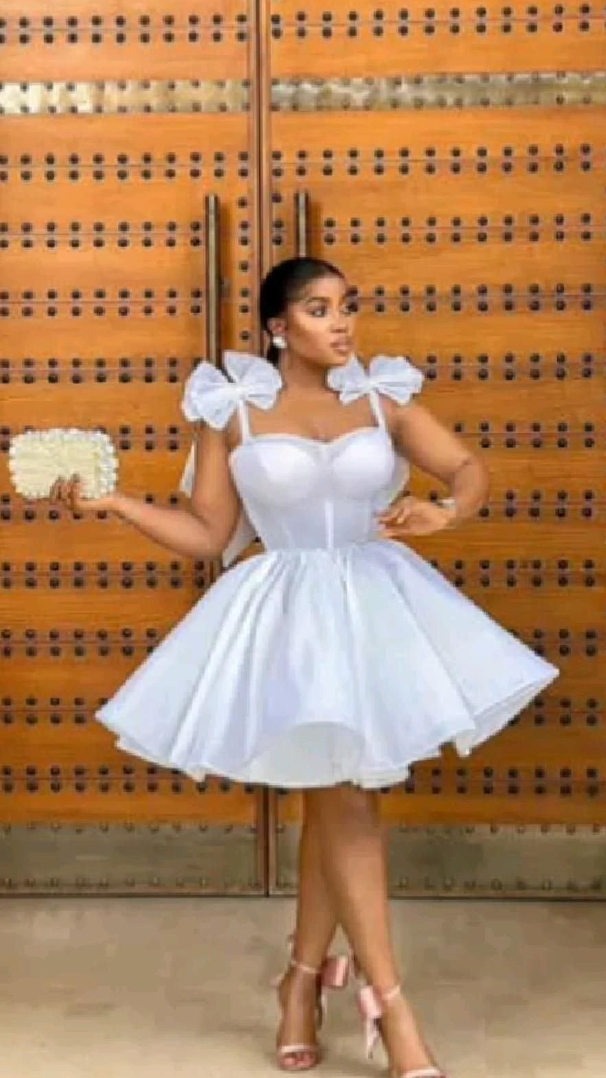 20 PHOTOS: Short gown styles for wedding guests - YKM Media